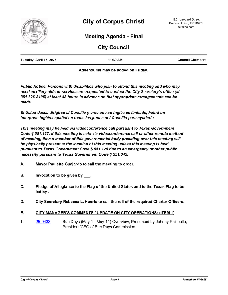 meetings: agendas: 471 rows sorted by date descending