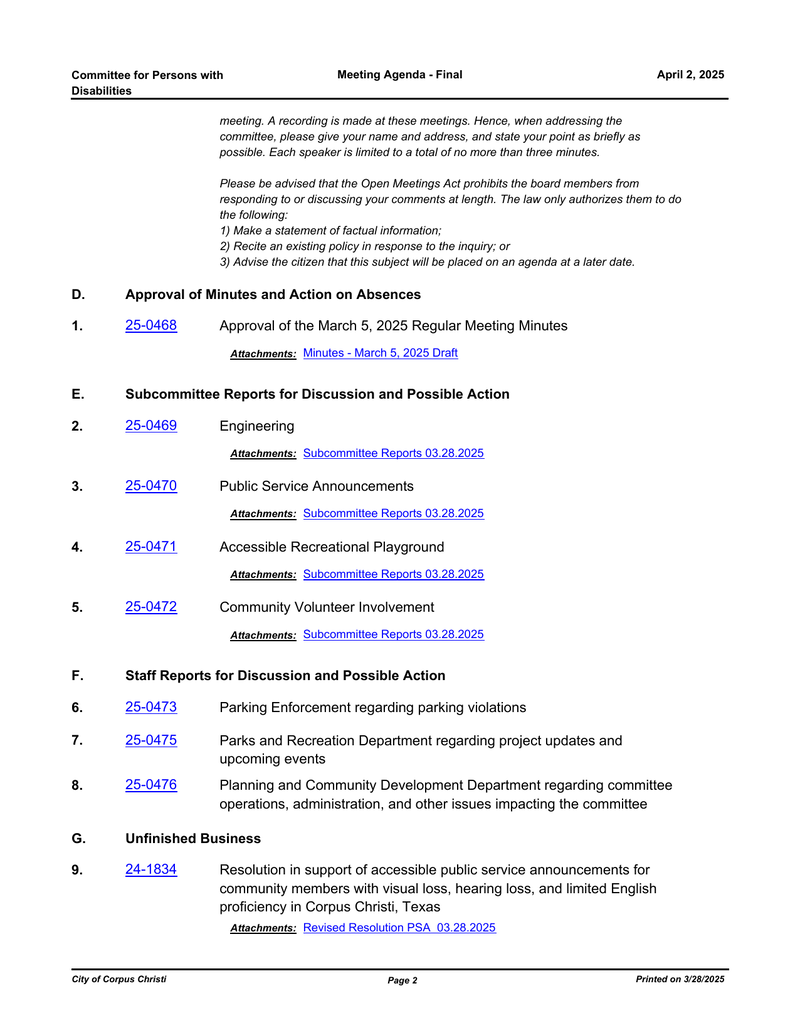 meetings: agendas: 471 rows sorted by date descending